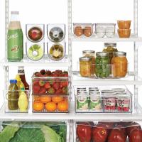 China Heavy Duty PMMA Acrylic Bottle Rack Food Safe For Kitchen Refrigerators for sale
