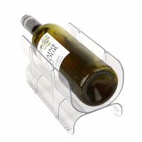 China Modular Acrylic Plastic Wine Bottle Holder Refrigerator Storage System for sale