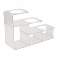 China Transparent Acrylic Wine Stand Weather Resistant For Syrup Bottle Storage for sale