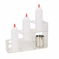 China Transparent Acrylic Wine Stand Weather Resistant For Syrup Bottle Storage for sale