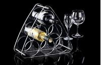 China Plexiglass Lucite Acrylic Bottle Rack , Plastic Wine Bottle Holder For Fridge for sale