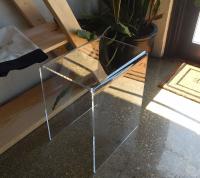 China Multipurpose Acrylic Display Frame Clear Acrylic Side Table For Living Room for sale