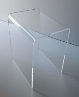 China Multipurpose Acrylic Display Frame Clear Acrylic Side Table For Living Room for sale