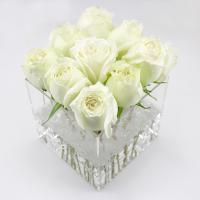 China 0.5mm Thick Acrylic Flower Box With Holes For Valentine'S Day Wedding Gift for sale