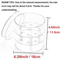 China Multifunctional Acrylic Flower Pot Non Toxic Plants Display 6.29X6.29X4.52Inch for sale