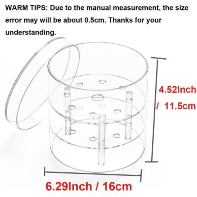 China Multifunctional Acrylic Flower Pot Non Toxic Plants Display 6.29X6.29X4.52Inch for sale