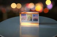 China 4x6 Clear Acrylic Wall Mount Floating Frameless Picture Frame For Family for sale