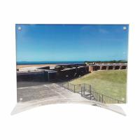 China Lightweight Acrylic Photo Display Detachable Acrylic Self Standing Frame for sale