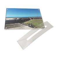China Lightweight Acrylic Photo Display Detachable Acrylic Self Standing Frame for sale