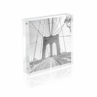 China PMMA Acrylic Photo Display Frameless Acrylic Magnetic Picture Frames For Refrigerator for sale