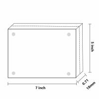 China Tabletop Acrylic Photo Display , Double Sided Plastic Picture Frames 5x7 for sale