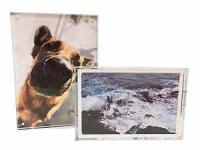 China Tabletop Acrylic Photo Display , Double Sided Plastic Picture Frames 5x7 for sale