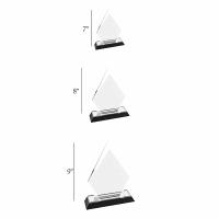 China Diamond Glass Custom Shaped Acrylic Awards Engraved Clipped For School for sale