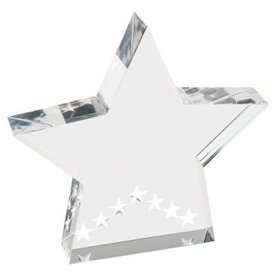 China Laser Cutting Jade Green Glass Diamond Trophy Multi Shaped For Festival for sale