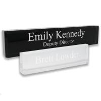 China 2X8 Acrylic Photo Display Acrylic Table Name Plate Clear White Color for sale