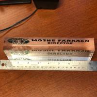 China Transparent Cube Name Plate Acrylic Design OEM ODM Available for sale