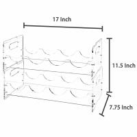China Freestanding Acrylic Bottle Rack Stackable 8 Bottle Acrylic Bottle Organizer for sale