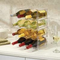 China High Weatherability Acrylic Display Frame Organizer Clear Acrylic Wine Rack for sale