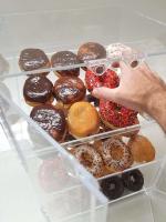 China 3 Tier Acrylic Cupcake Display Case Scratch Resistant For Self Serve Pastry for sale