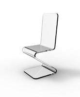 China Acrylic Plexiglass Lucite Z Chair High Light Transparency for sale