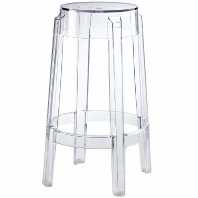 China ROHS Modern Clear Acrylic Counter Stool Chairs Fully Assembled For Backyard for sale