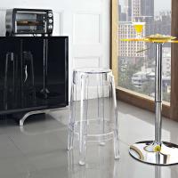 China ROHS Modern Clear Acrylic Counter Stool Chairs Fully Assembled For Backyard for sale