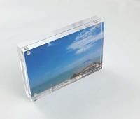 China 10MM Thickness Acrylic Photo Display Frame , 5x7 Acrylic Wall Mount Frames for sale