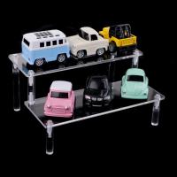 China 2 Tier Acrylic Display Shelf Stand Customized Logo for organizing for sale