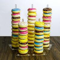 China Fine Craftsmanship Acrylic Donut Holder Tiered Display Tower Tree for party for sale