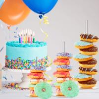 China Customizable Acrylic Donut Stand Laser Cutting For Bridal Shower Event for sale