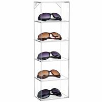 China 22Inch Clear Acrylic Sunglasses Holder , 5 Slot Acrylic Sunglass Wall Display for sale