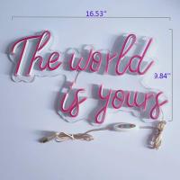 China Exquisite Workmanship Acrylic Word Signs Plastic Neon Sign For Holiday for sale