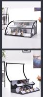 China Custom 58*37*28cm 54*41*43cm Acrylic Belt Display Multilayer Black for sale