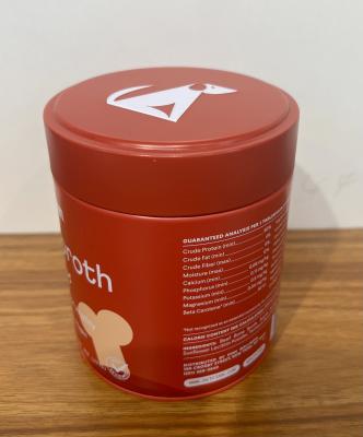 China Customized Metal Tinplate Pet Canned Package Food Can With Customed Printing And Easy Open Lids for sale