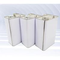 China Customized Printing Rectangle Car Paint Storage Metal Tin Cans With Toyota Cap / Press Cap for sale