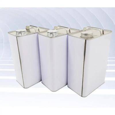 China Customized Printing Rectangle Car Paint Storage Metal Tin Cans With Toyota Cap / Press Cap for sale