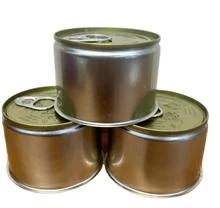 China 1L Capacity Round Tin Can Easy Open Lid Customed Logo Food Packing Pet Canned Package for sale