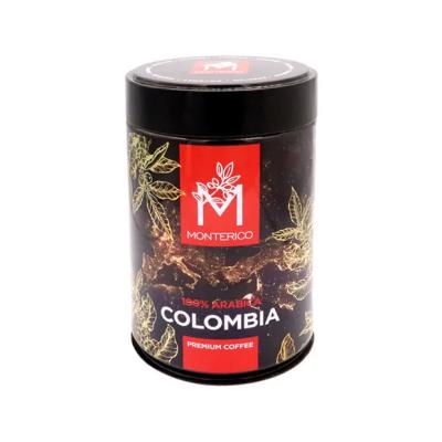 China 250g 400g 500g Custom Food Grade Metal Can Round Tea Coffee Tin Air Tight With Lids for sale