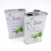 China OEM / ODM Metal Olive Oil Cans 500ml Round 4L Square Oil Tin Can Food Grade for sale