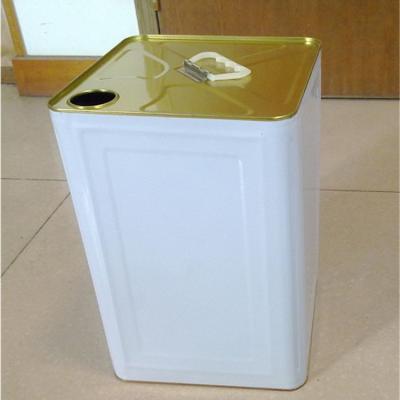 China 18L-22L Large Square Paint Bucket with 0.32mm-0.43mm Thickness and 3000pcs MOQ for Chemical Applications for sale