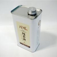 China 250ML 500ML Rectangular Food Grade Olive Oil Tin Cans with Screw Lids 116*59*185mm for sale