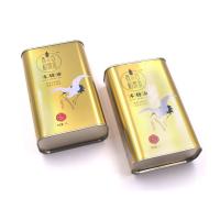 China Rectangle 116*59*180mm Edible Cooking Oil Olive Oil Tin Can with Plastic Stretch Lid for sale
