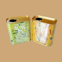 China Wholesale 500ml Food Grade ISO9001 Certified Olive Oil Tin Can with Plastic Lid for Custom Printing for sale