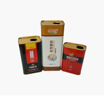 China 1L Capacity Empty Metal Oil Container with 0.23mm Thickness and 25-30 Days Delivery for sale