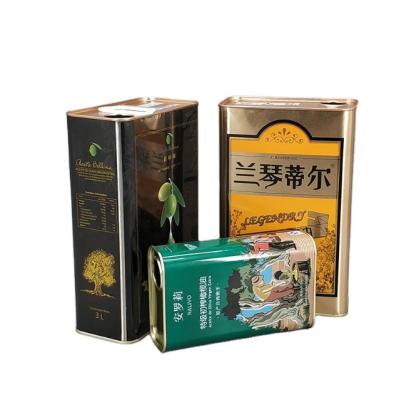 China Wholesale Customized 300ML Empty Metal Tin Can with 4 Color Printing and 0.21mm Thickness for Olive Oil Packaging for sale