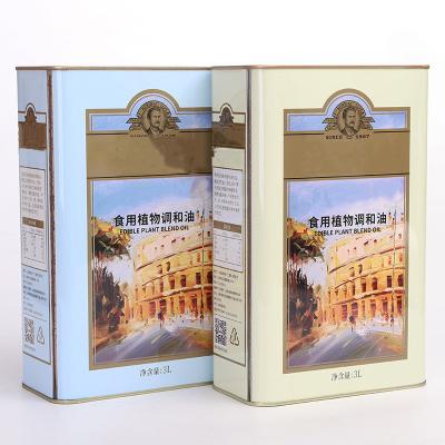 China 1L Square Olive Oil Tin Can with Short Lead Time Excellent After-Sales and OEM/ODM Service for sale