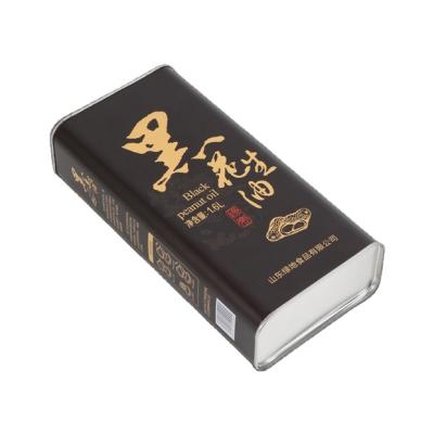 China 5L Capacity Empty Tin Can with 4 Color Printing and 0.25mm Thickness for Olive Oil Packaging for sale