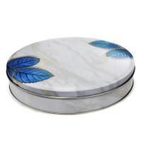 China Luxurious Beautiful Round Empty Food Universal Cookies Moon Cake Big Round Can Biscuit Cookie Cake Gift Metal Packaging Tin Box for sale