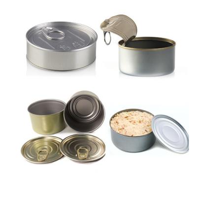 China Custom Small Round Empty Food Grade 50g 100g 250g  Tuna Canned Packaging Food Container for sale