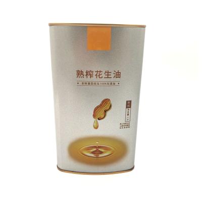China Factory Price 1L Olive Camellia Peanut Oil Metal Tin Cans Packaging Food Grade Empty Tin Can for sale